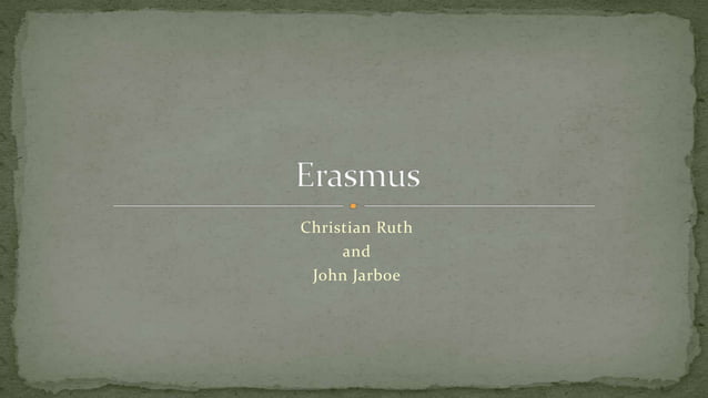 Erasmus 3 | PPTX
