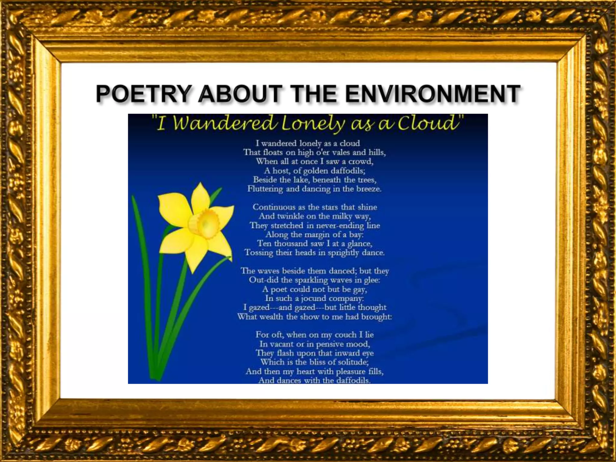 Erasmus environment - environmental poetry | PPTX | Environment | Science