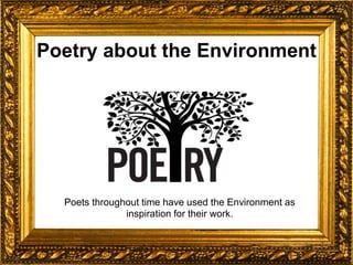 Erasmus environment - environmental poetry | PPT