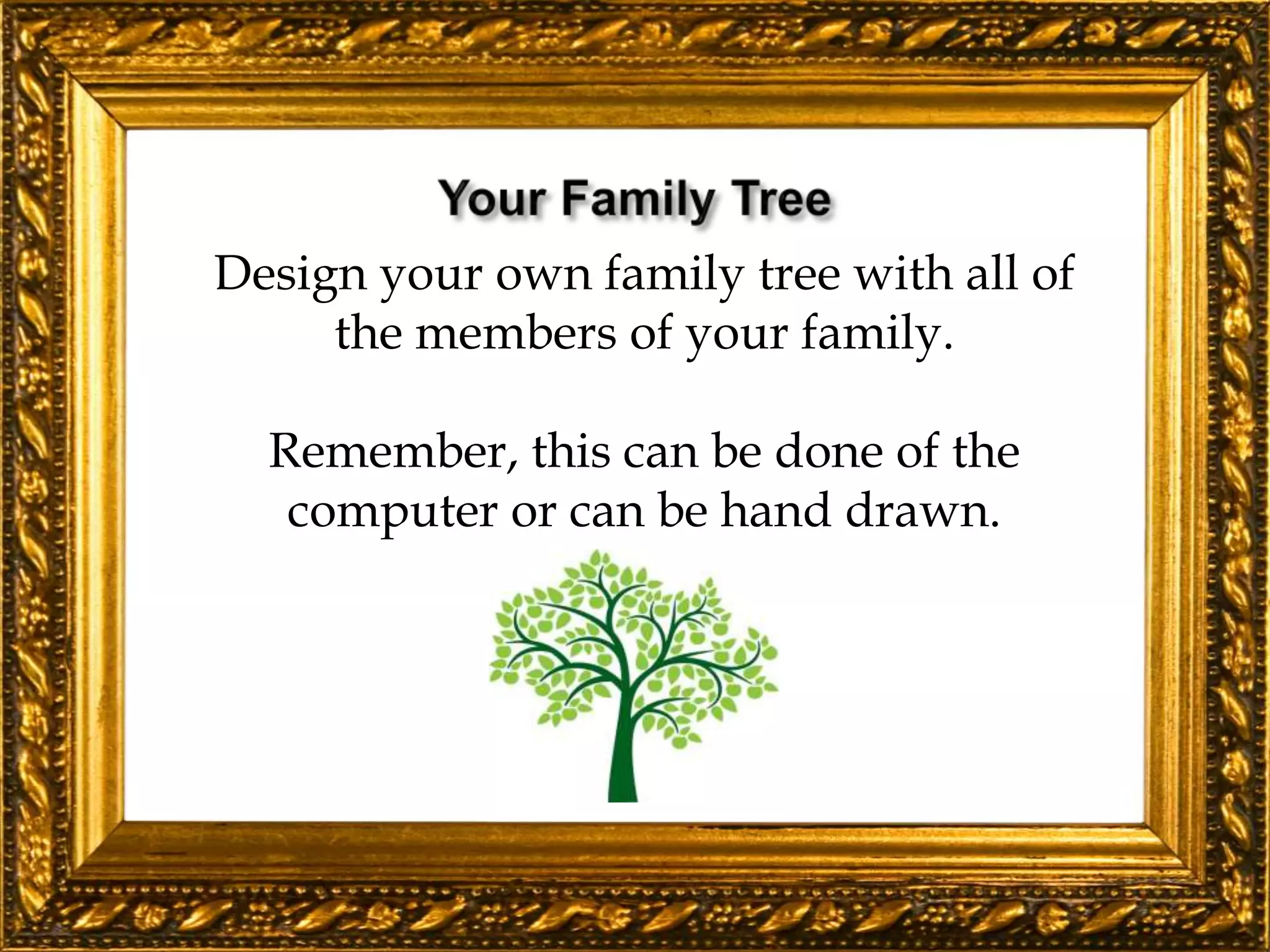 Erasmus family - family tree | PPTX