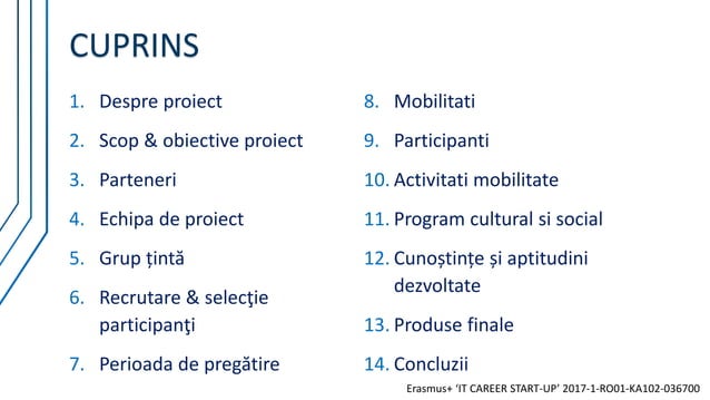 Erasmus+ IT career Start UP | PPT