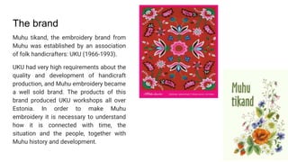 Erasmus+ Cliche Estonia Muhu embroidery | PPTX