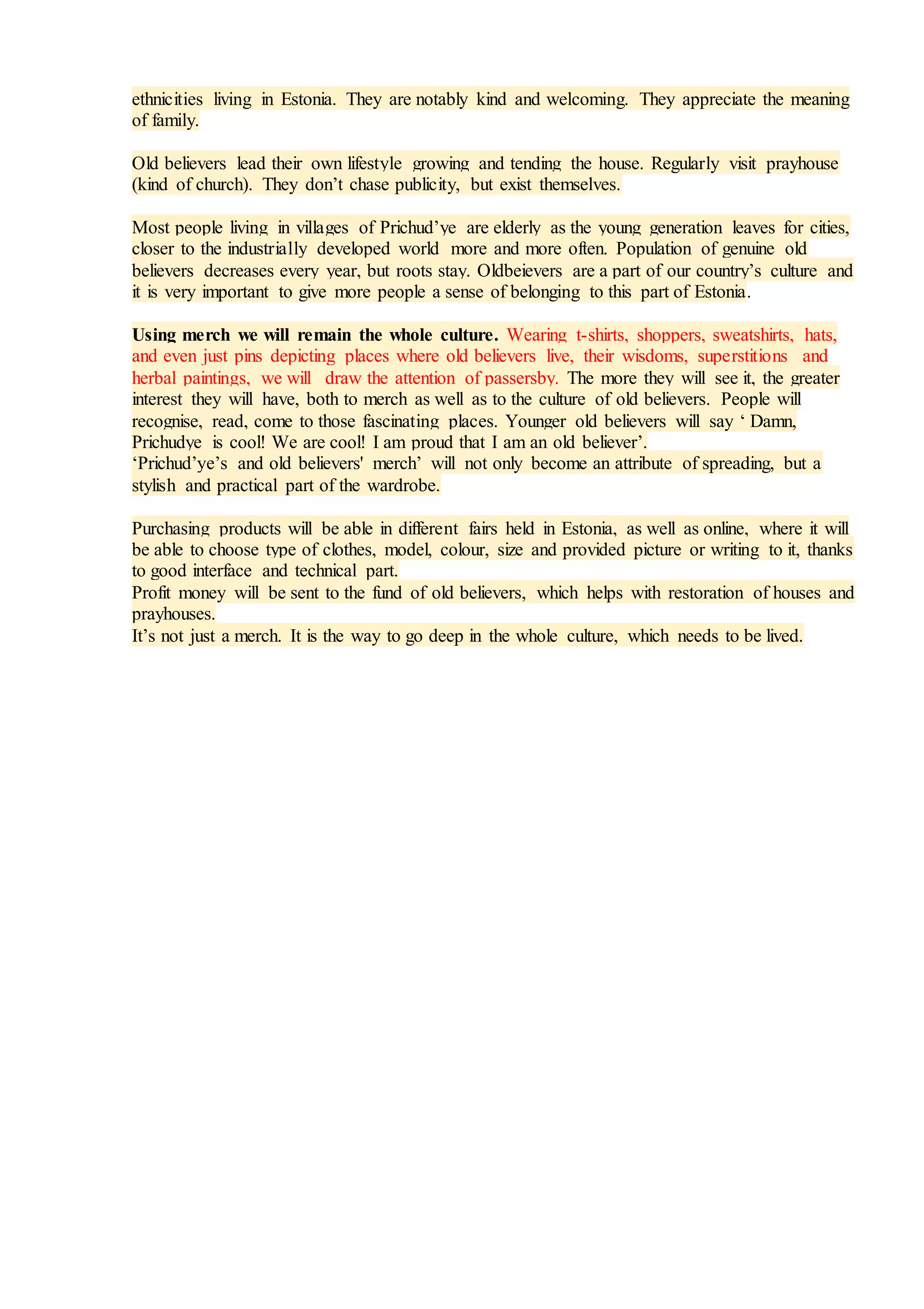 Erasmus+ Cliche Estonia Ted Talk nr 1 Merch of Prichud (TRANSCRIPT) | PDF