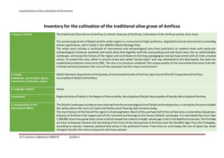 Erasmus+ Cliche_ Inventory for the traditional cultivation methods in ...