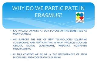 ERASMUS EUROPEAN PROJECT K2 | PPT