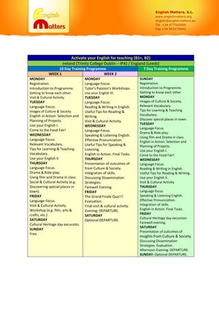 Activate your English for teaching | PDF