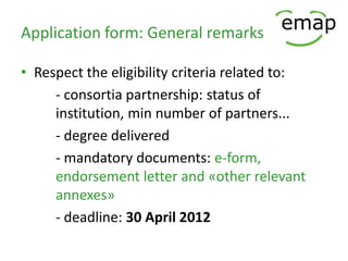 EMMC: Application Procedure | PPT