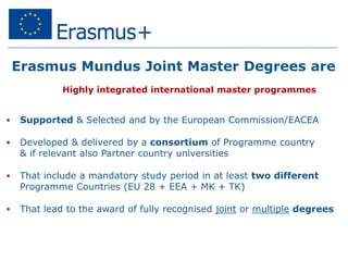 Erasmus mundus joint master's degrees 2015 | PDF