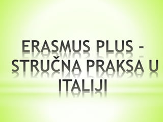 Erasmus plus | PPTX