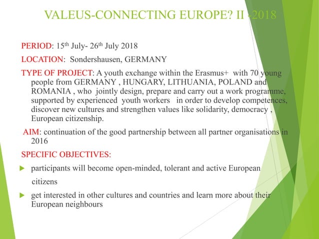 Erasmus + projects presentation (1) | PPT