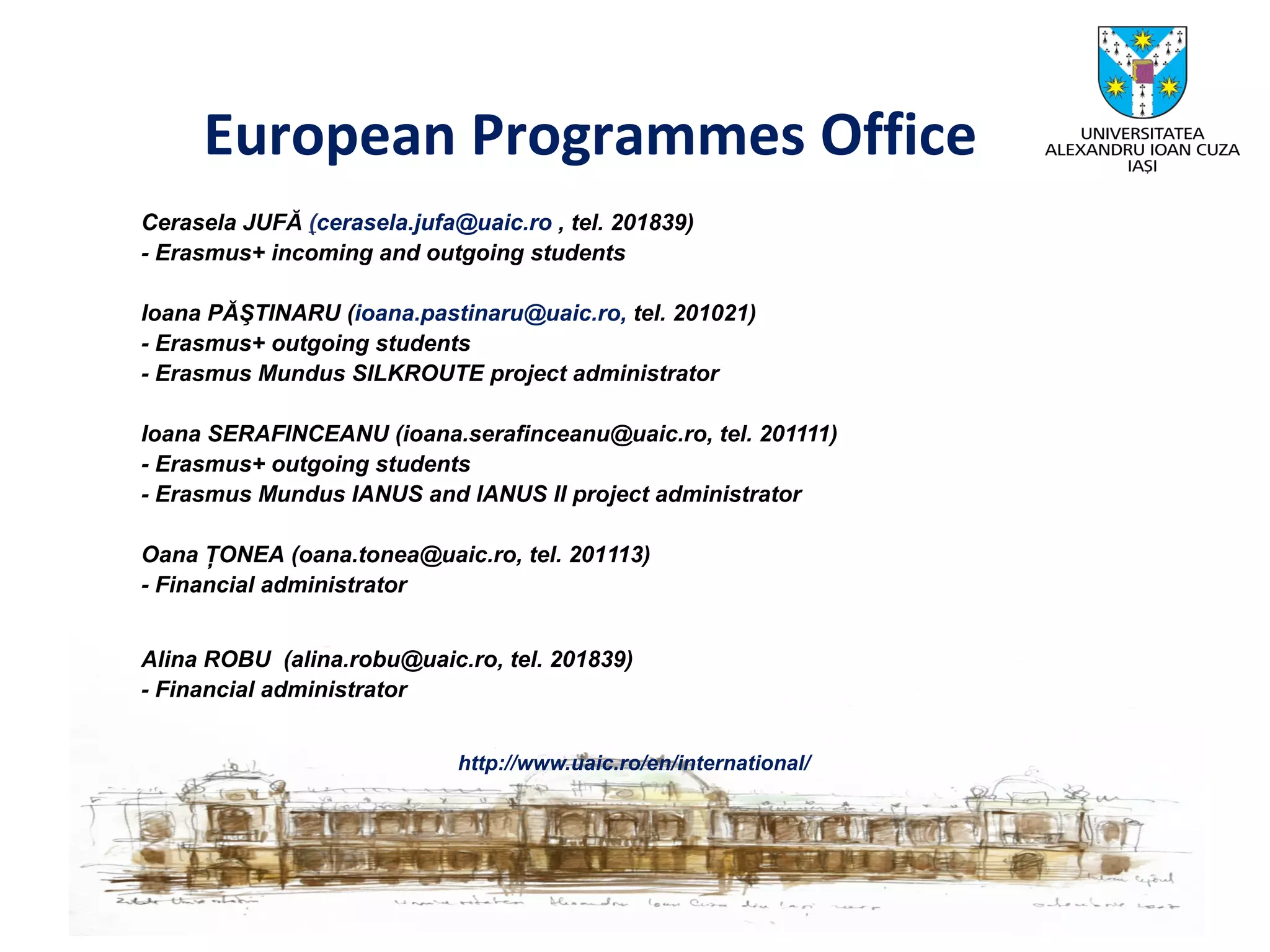 Erasmus welcome day 2014 | PPT
