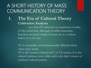 Eras of mass communication theories | PPT