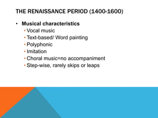 Eras of music overview | PPTX