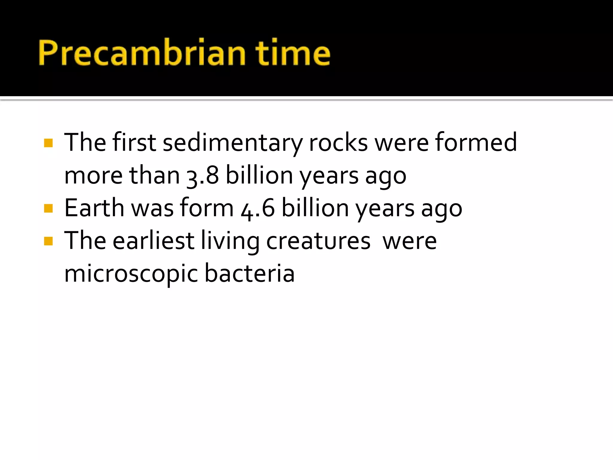 Eras of the earth | PPTX