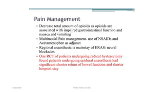 Enhanced Recovery after Anesthesia: ERAS PRESENTATION .pptx