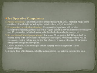 Enhanced recovery after surgery presentation | PPTX