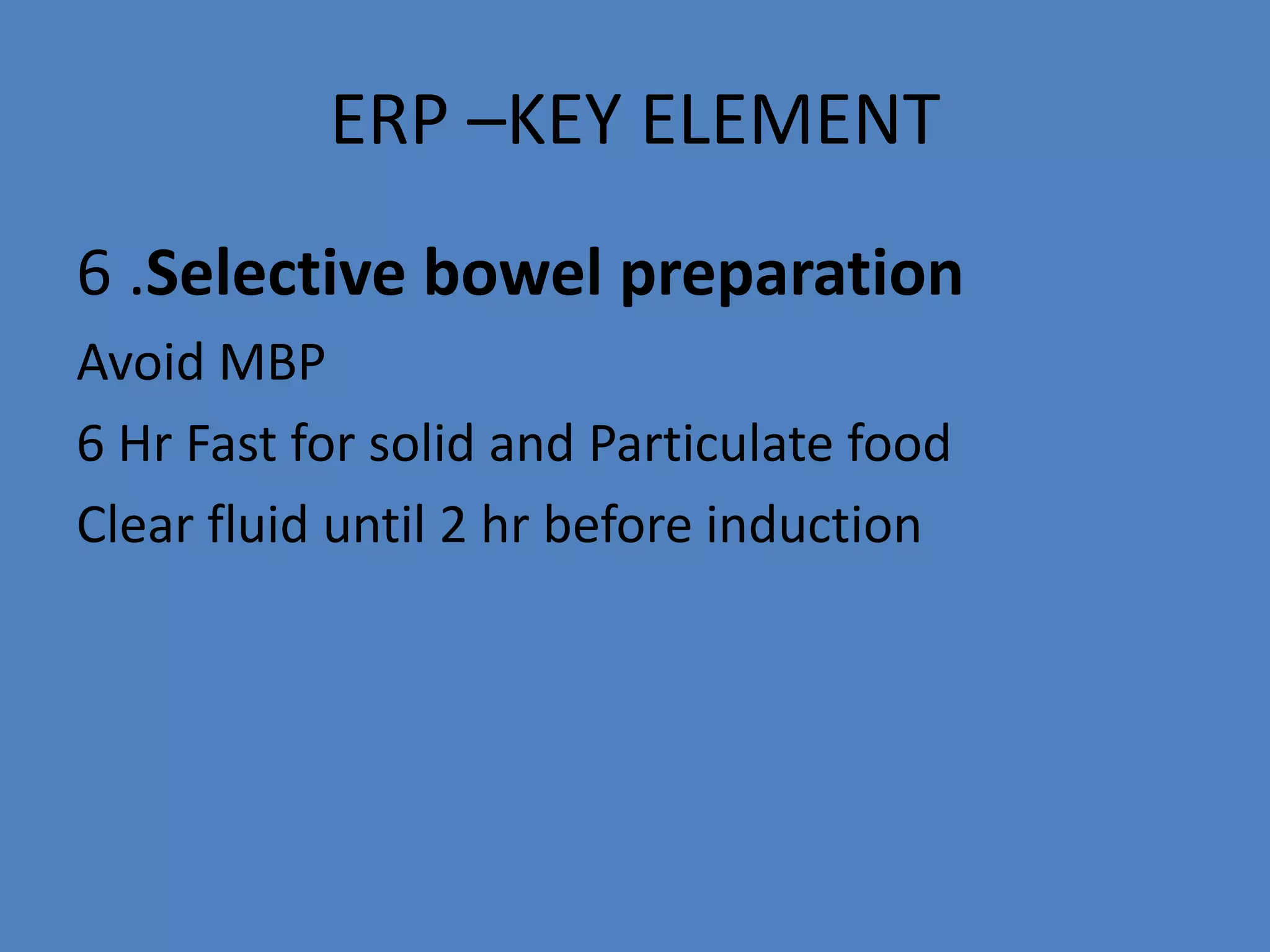 Eras protocol (3) | PPTX | Healthcare Industry | Industries
