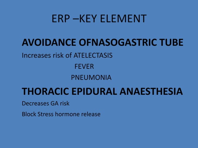 Eras protocol (3) | PPTX | Healthcare Industry | Industries
