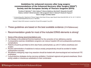 Eras thoracic komen dec 2020. e:a:c conference | PPT