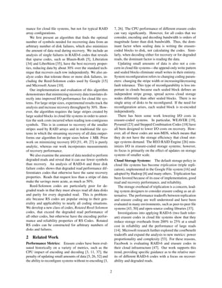 Erasure codes fast 2012 | PDF