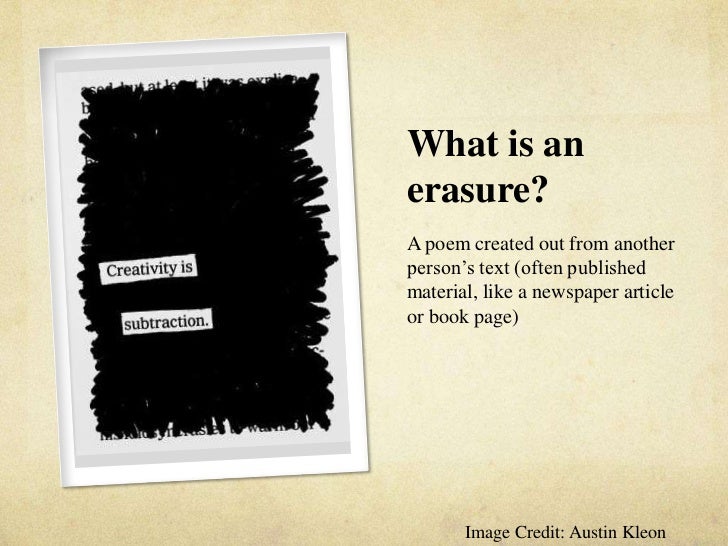 What is an erasure? A