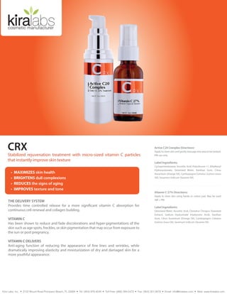 Kiralabs Private Label Portfolio | PDF | Skin Care | Beauty