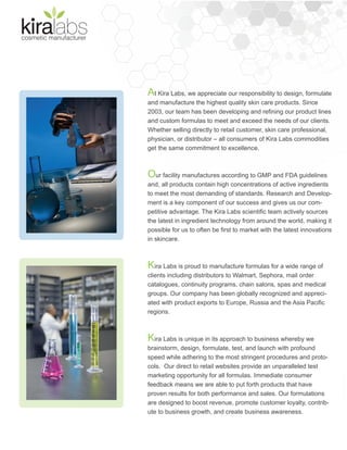 Kiralabs Private Label Portfolio | PDF | Skin Care | Beauty