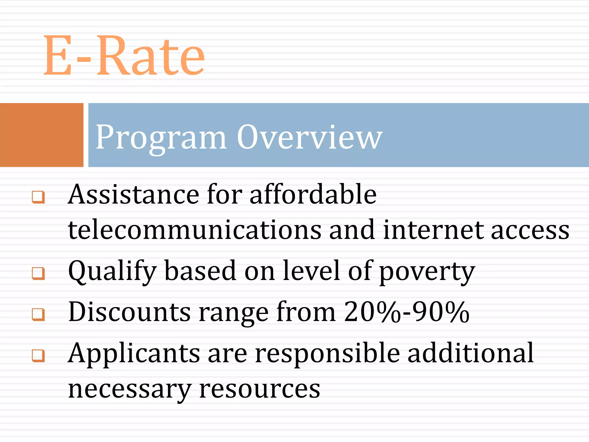 E-Rate & GISD Technology Plan | PPTX