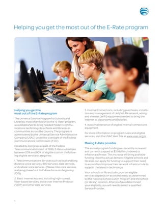Federal E-Rate Program | PDF