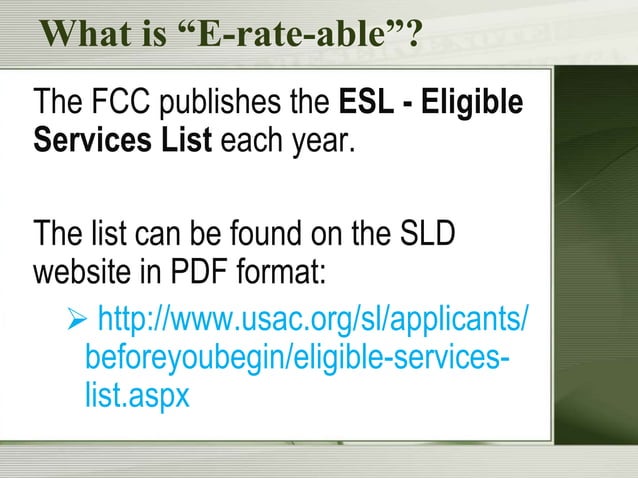 E-rate: What's New For 2020? | PPT