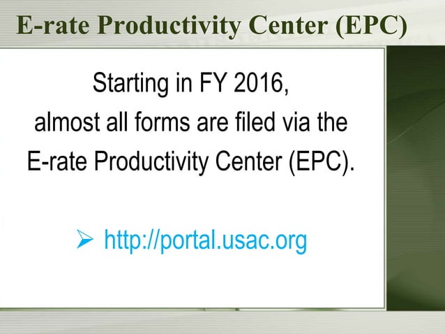 E-rate: What's New For 2020? | PPT