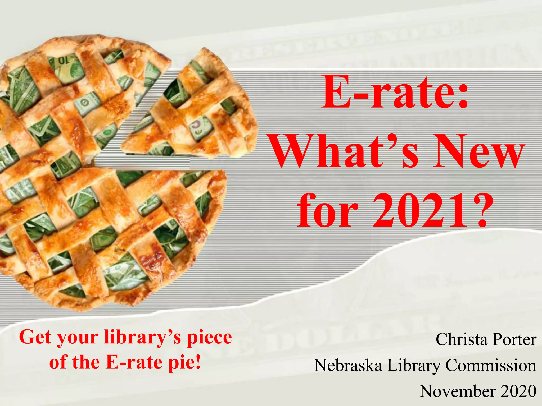 E-rate: What's New for 2021? | PPT