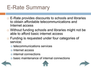 E rate overview | PPT