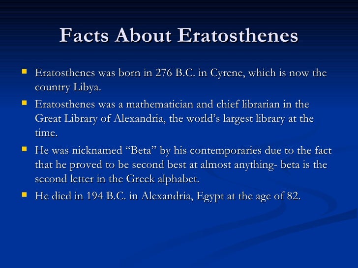 Eratosthenes Powerpoint
