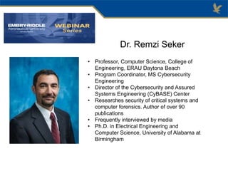 Erau webinar april 2018 Aviation Cybersecurity | PPTX