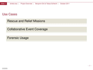 diretto.resc - Eine Plattform für mobile, mediengestützte Kollaboration ...
