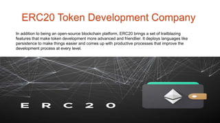 ERC20 Token Development Company - Coin Developer India | PPTX | Business | Business and Finance