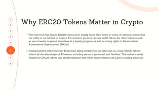 ERC20 Tokens Explained What Are They and Why They Matter in Crypto | PPT
