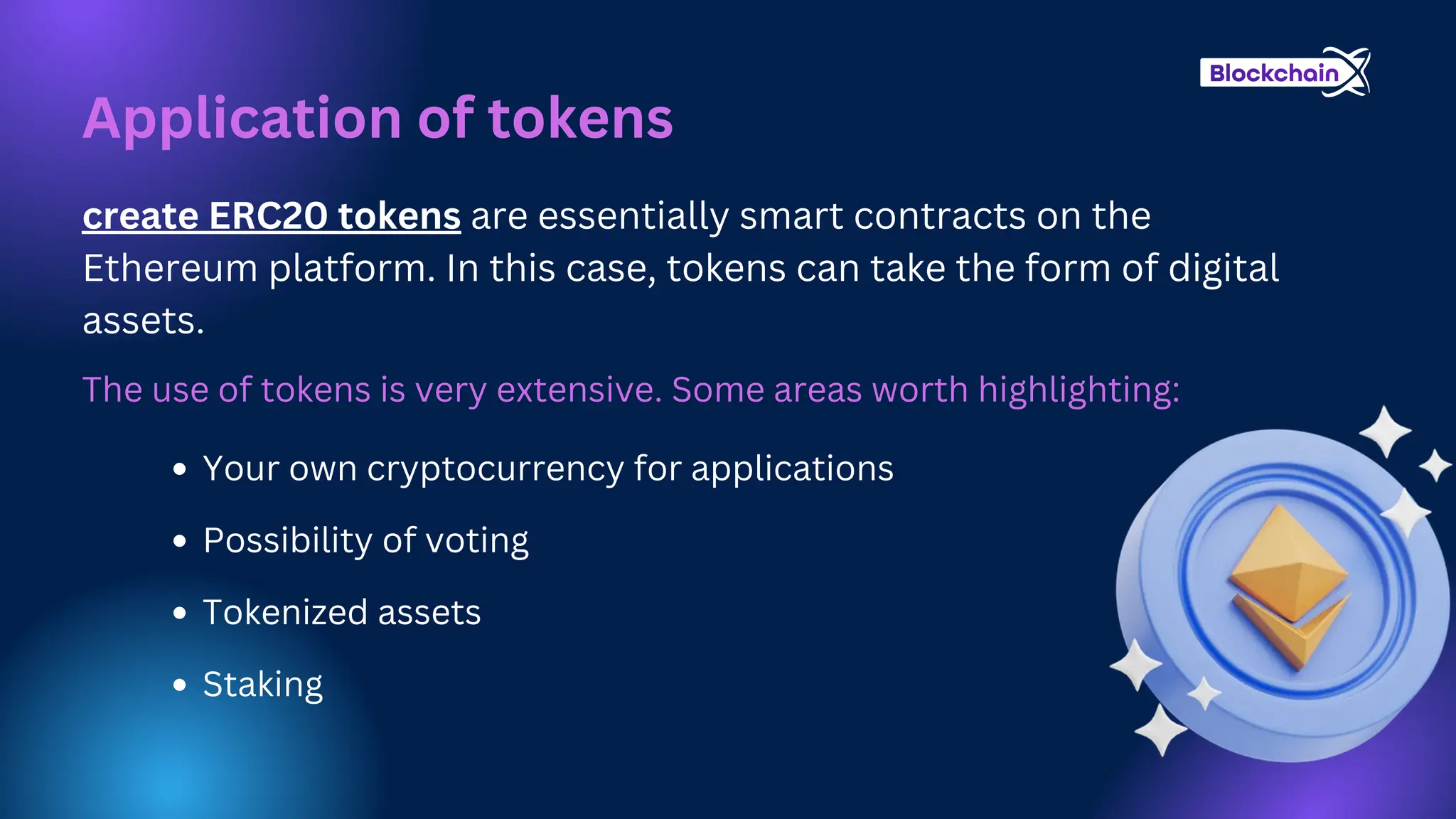 ERC20 tokens on the Ethereum platform | PPT