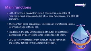 ERC20 tokens on the Ethereum platform | PPT