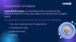 ERC20 tokens on the Ethereum platform | PPT