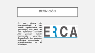 metodología de aprendizaje ERCA | PPTX