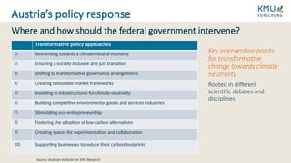 The challenges faced by SMEs in Austria and policy response | PPTX
