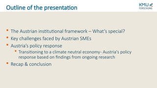 The challenges faced by SMEs in Austria and policy response | PPTX