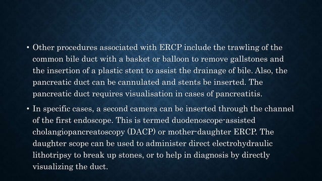 Ercp | PPTX | Digestive Disorders | Diseases and Conditions