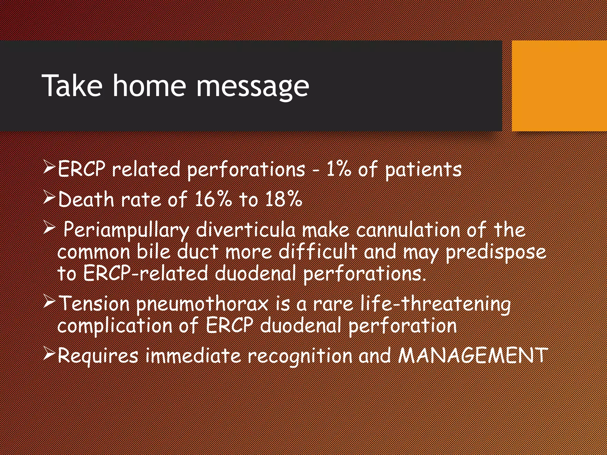 Post ERCP tension pneumo-thorax a rare complication | PPT