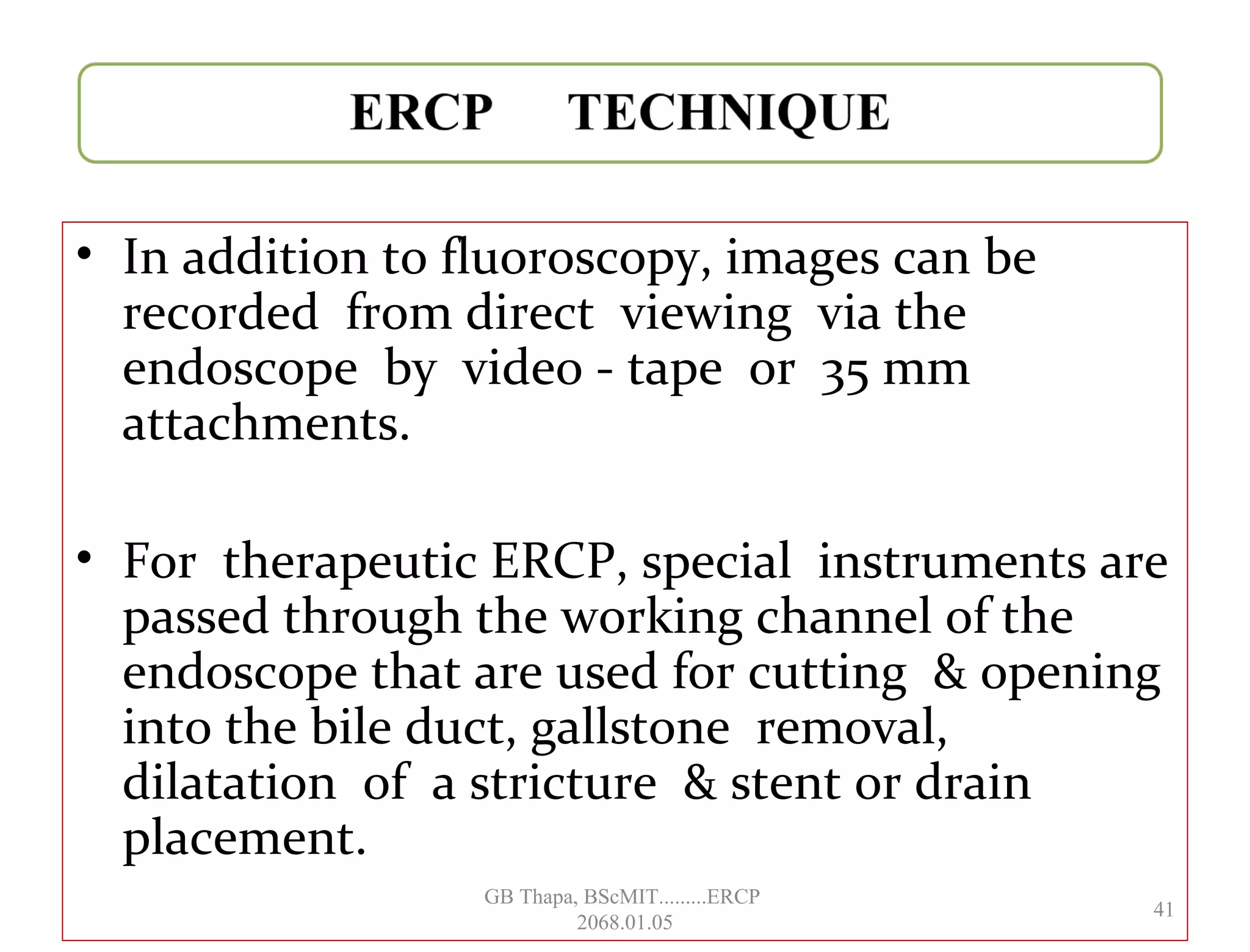 ERCP PROCEDURE | PPT