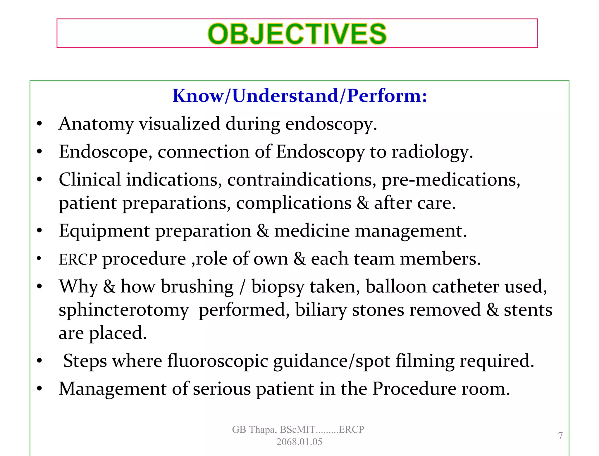 ERCP PROCEDURE | PPT