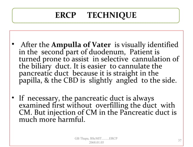 ERCP PROCEDURE | PPT