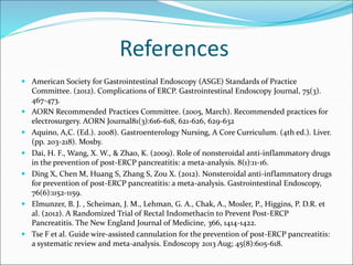 ERCP procedure/management and literature review | PPT